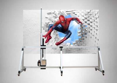 China 3D Double Heads Vertical Wall Inkjet Printers Painting Printing Machines for Paper Glass Wood Ceramic Metals Art for sale