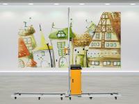 China 2D 3D Vertical Single Double Head Colour Art Inkjet Wall Printing Printer Machine Direct For Ceramic Tile Wood Board Pap for sale
