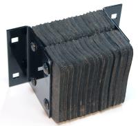 China Horizontal Laminated Rubber Dock Bumpers Rectangular Loading Dock Rubber Bumper for sale
