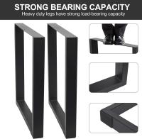 China 28x23 Modern Metal Table Legs 1000lbs 2pcs 28 Inch Furniture Legs for sale