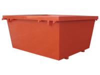 China OEM Yellow Metal Skip Bin 10M3 Construction Waste Bins Customized for sale
