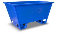 China 10CBM 10 Gauge Steel Mortar Box Concrete Equipment Parts Blue for sale
