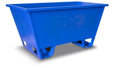 China 10CBM 10 Gauge Steel Mortar Box Concrete Equipment Parts Blue for sale