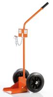 China Orange 20ltr 50ltr Propane Cylinder Dolly Oxygen Tank Cart With Wheels for sale