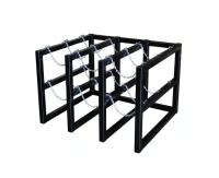 China NFP1 8 Tanks Gas Cylinder Rack Fabrication Gas Cylinder Transport Rack for sale