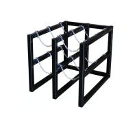 China Fabrication Single Gas Cylinder Rack Oxygen And Acetylene Storage Racks for sale