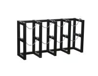 China 16 Cylinder Gas Tank Storage Rack 4 Wide By 4 Deep Metal Fab Products for sale