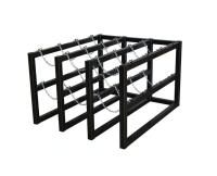 China 16 Cylinder Gas Tank Storage Rack 4 Wide By 4 Deep Metal Fab Products for sale