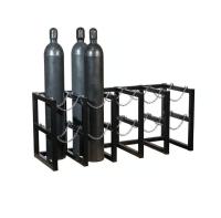 China 16 Cylinder Gas Tank Storage Rack 4 Wide By 4 Deep Metal Fab Products for sale