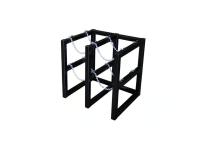 China Metal Fab Gas Cylinder Rack 2 Wide By 2 Deep 4 Nitrogen Bottle Storage Rack for sale