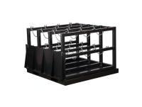 China Steel Chain Gas Bottle Pallet 12 Tanks Oxygen Cylinder Pallet With Ramp for sale