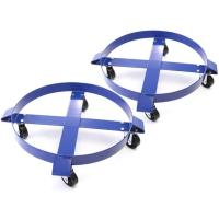 China 1000LB Stainless Steel Drum Dolly Blue 30 Gallon Drum Dolly 1000 Pound Capacity for sale