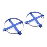 China 1000LB Stainless Steel Drum Dolly Blue 30 Gallon Drum Dolly 1000 Pound Capacity for sale