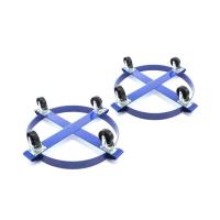 China 1000LB Stainless Steel Drum Dolly Blue 30 Gallon Drum Dolly 1000 Pound Capacity for sale