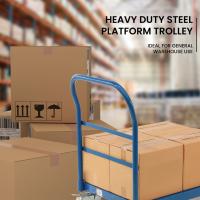 China OEM Four Wheeled Hand Cart Heavy Duty Platform Trolley 150KG Capacity for sale