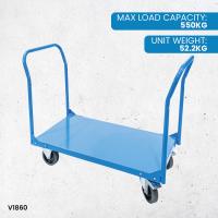 China Metal Fab Products Platform Trolley 500kg Stainless Steel Platform Cart for sale