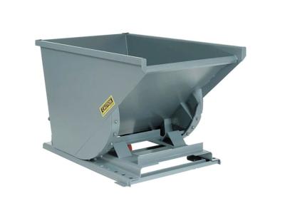 China Low Profile Self Dumping Forklift Hopper 4000lbs Metal Dump Hopper for sale