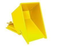 China 4000Lbs Self Dumping Steel Hopper Forklift Attachment Forklift Dump Cart for sale