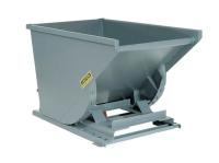 China 7000Lbs Self Dumping Forklift Hopper Gray Steel Dumping Hopper for sale