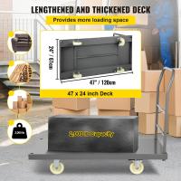 China 2000lbs Heavy Duty Platform Trolley Q235 Folding Flatbed Cart for sale