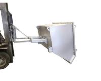 China 4000LBS Forklift Tilt Dumpster Forklift Attachment Dumping Bin for sale
