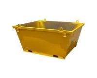 China Galvanised Crane Bin Forklift Attachment Forklift Hopper Dumpster for sale