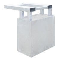 China 1 Tonne Waste Bin Compactor Forklift Attachment Hot Dipped Galvanized Coating for sale
