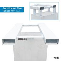China 1 Tonne Waste Bin Compactor Forklift Attachment Hot Dipped Galvanized Coating for sale
