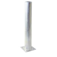 China Yellow 1200mm Steel Safety Bollards Barriers Powder Coating Or Hot Dipped Galvanized for sale