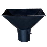 China Carbon Steel Collection Hopper Metal Fab Products Black Painting for sale