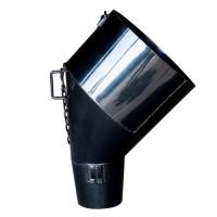China Carbon Steel Collection Hopper Metal Fab Products Black Painting for sale