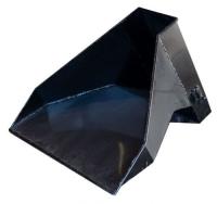 China Carbon Steel Collection Hopper Metal Fab Products Black Painting for sale