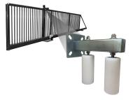 China Nylon Sliding Gate Guide Roller Bracket Hardware Fabrication for sale