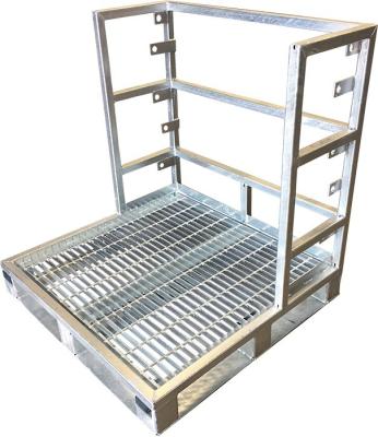 China 16 Gas Cylinder Rack For Forklift Distribution Gas Cylinder Pallet for sale