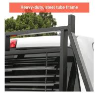 China OEM Black Headache Rack Metal Fabrication Products Powder Coating for sale