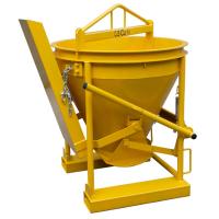 China 0.5 Cubic Meter Cement Kibble 0.5 CBM Crane Kibble Yellow Painting for sale