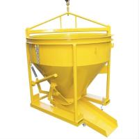 China 1 Cubic Meter Concrete Kibble Bucket Concrete Equipment Parts 3000kg Load for sale