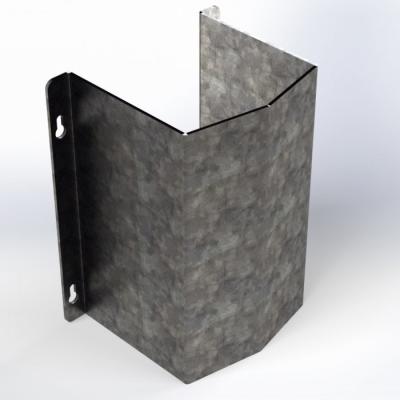 China Wall Mounted Galvanised Pipe/Cable Protector - 300 x 292 x 230mm From China Metal Fabrication Factory for sale