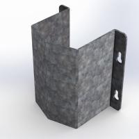 China Wall Mounted Galvanised Pipe/Cable Protector - 300 x 292 x 230mm From China Metal Fabrication Factory for sale