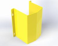 China Yellow Galvanised Pipe Protectors Hardware Fabrication Pipe Protection Guard for sale