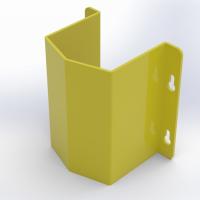 China Yellow Galvanised Pipe Protectors Hardware Fabrication Pipe Protection Guard for sale