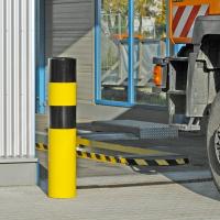 China Black Bull Type XL Heavy Duty Bollard - 273 x 1200mm - Yellow and Black From China Metal Fabrication Factory for sale