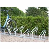China 4 Lo Hoop Ground Bike Rack Public Bike Storage Metal Fab Products for sale