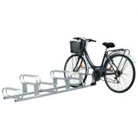 China Green 6 Space Bike Floor Parking Rack Hardware Fabrication Customized for sale
