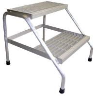 China 2 Or 3 Tread Aluminum Step Stands Material Handling Equipment Fabrication for sale