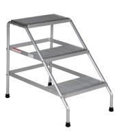 China 2 Or 3 Tread Aluminum Step Stands Material Handling Equipment Fabrication for sale