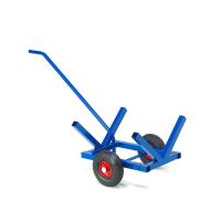 China Welded 200Kg Double Wheel Barrow Trolley Metal Fab Products for sale