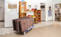 China 150KGS 4 Castor Small Board Trolley Material Handling Equipment Fabrication for sale