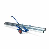 China Welded 200Kg Double Wheel Barrow Trolley Metal Fab Products for sale