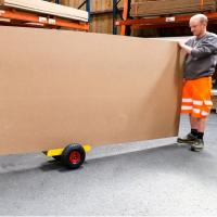 China OEM 200kg Panel Board Trolley With Pneumatic Tyres Metal Fab Products for sale